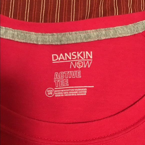 Danskin Now | Tops | Danskin Now Active Tee S Red Workout Exercise Top ...